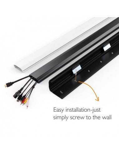 Plinta mascare cabluri Aluminiu Blackmount CC09-110, 1100 x 60 x 20mm