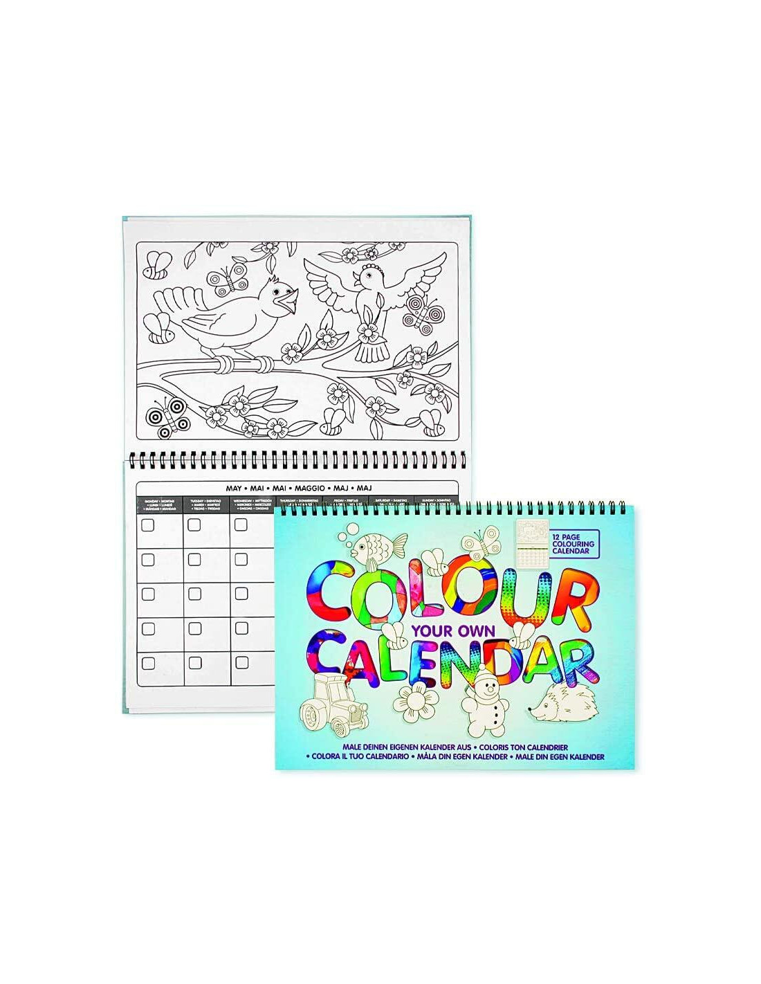 Carte de colorat - Calendarul meu - www.roua.ro