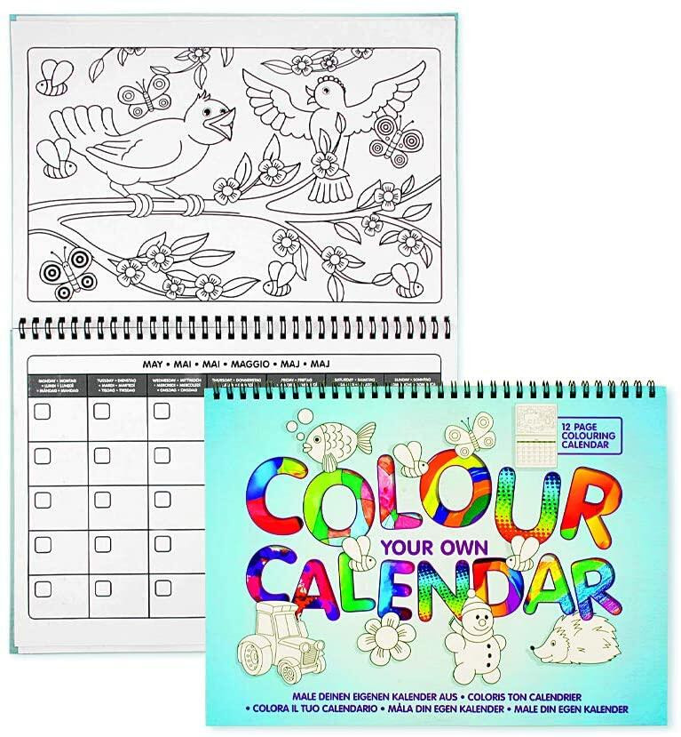 Carte de colorat - Calendarul meu - www.roua.ro