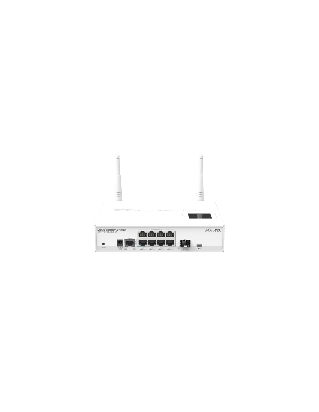 Management Switch 8 x Gigabit, 1 x SFP, Wi-fi 2.4GHz AP - Mikrotik